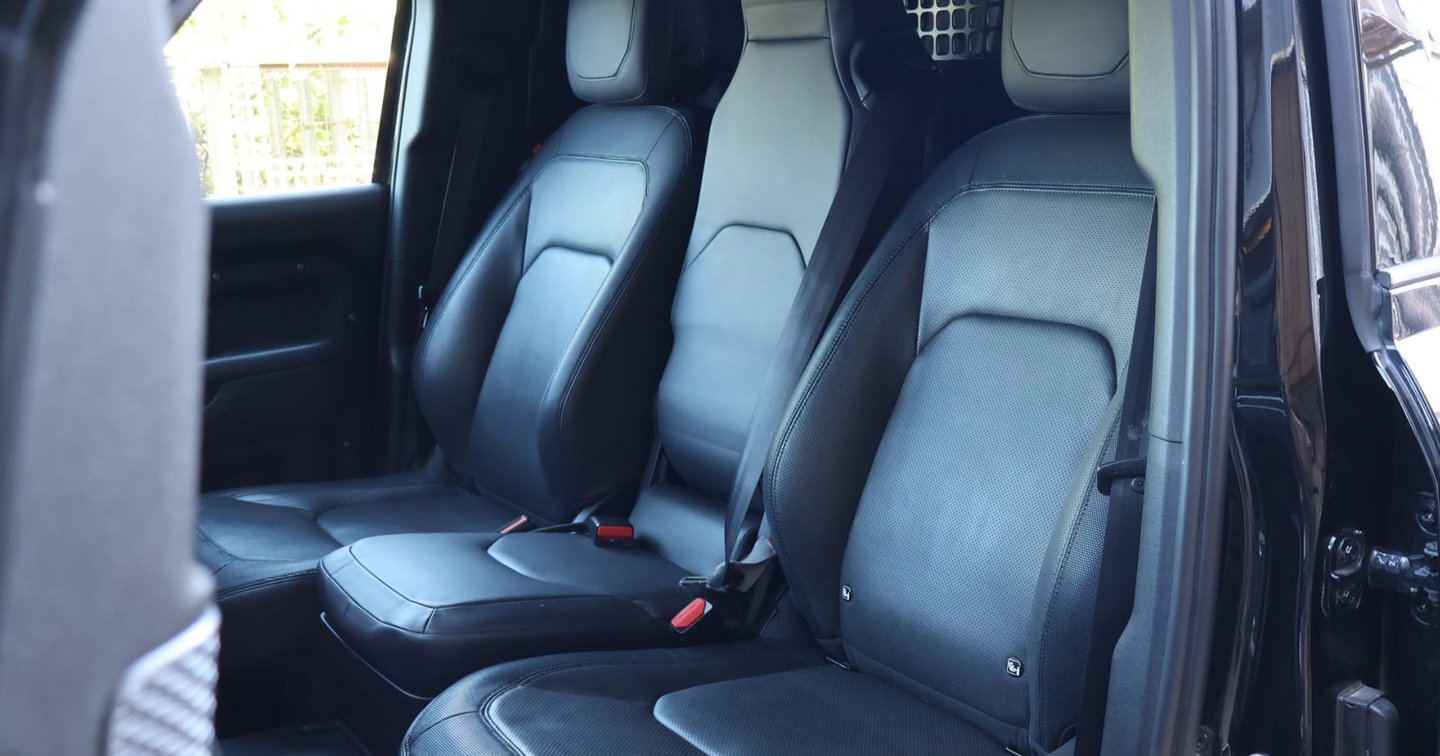 Genuine Land Rover jump seat for the Defender 90 or 110, fully fitted