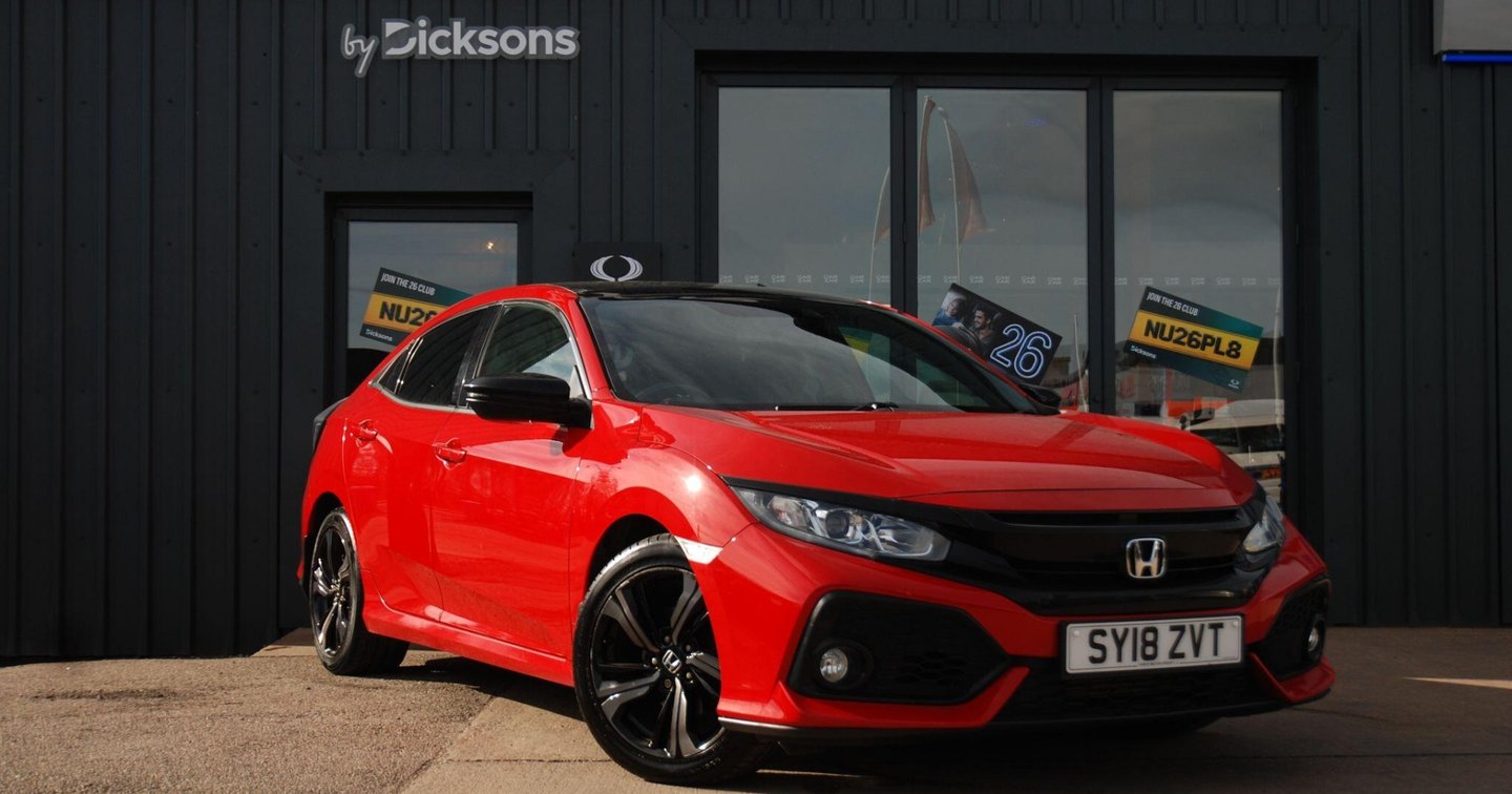 Used 2018 Honda Civic 1.0 VTEC Turbo EX Hatchback 5dr Petrol CVT Euro 6 ...