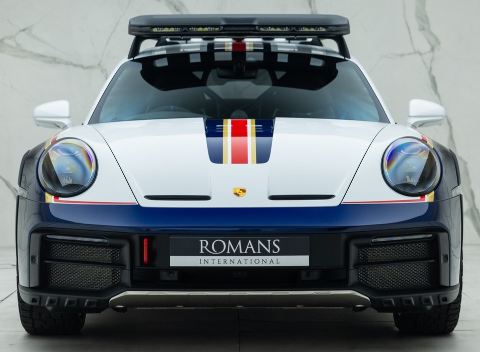 Used Porsche 911 DAKAR (992) for sale | White/ Gentian Blue
