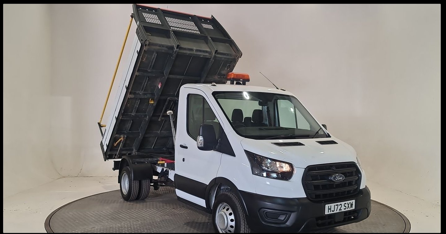Used 2022 Ford Transit 2.0 350 ECOBLUE LEADER L2 130 BHP DRW MWB TIPPER ...