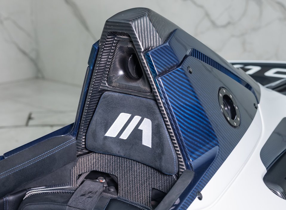 Used Bac Mono for sale | Blue Tinted Carbon & Pearlescent White