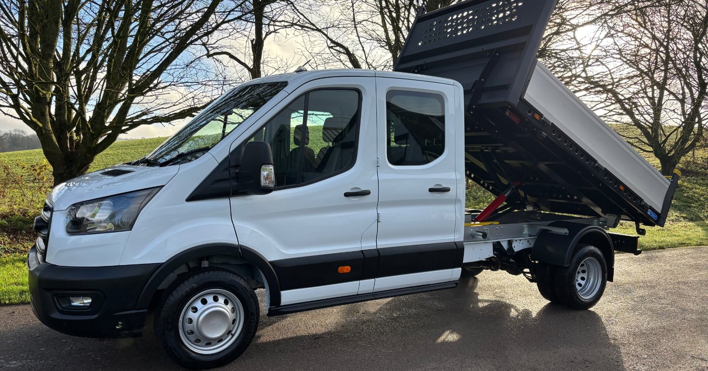 Used 2025 Ford Transit 350 Drw L3 Leader 130 ps Crew Cab Tipper - Air ...
